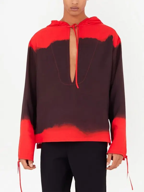FERRAGAMO Gradient-effect Hooded Kaftan