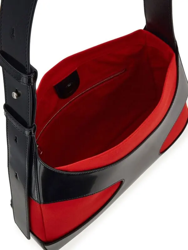 FERRAGAMO Cut-out Detail Shoulder Bag - Black