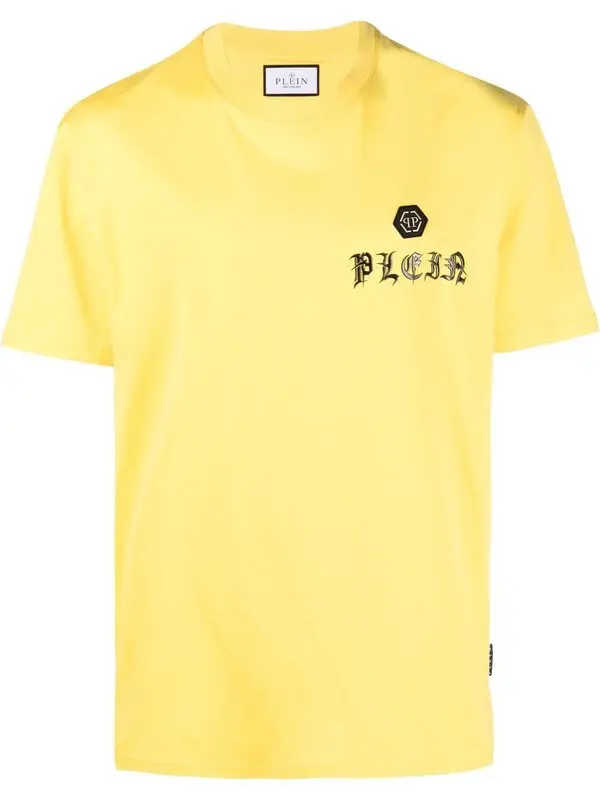 Philipp Plein Gothic Plein Short-sleeve T-shirt - Yellow