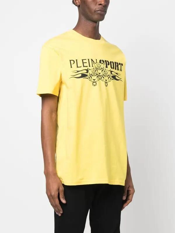 PLEIN SPORT Crew Neck Logo-print T-shirt