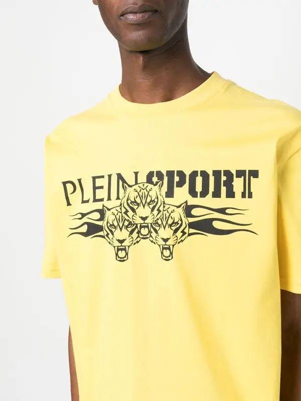 PLEIN SPORT Crew Neck Logo-print T-shirt