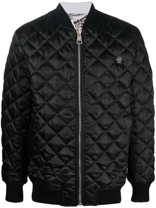 Philipp Plein Reversible Quilted Bomber Jacket