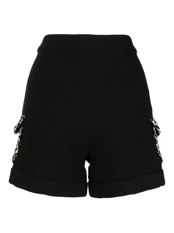 EDWARD ACHOUR PARIS Tweed Shorts - Black