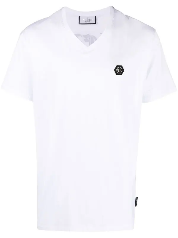 Philipp Plein Gothic Plein V-neck T-shirt