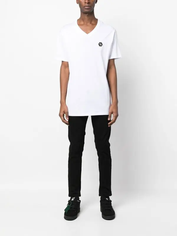 Philipp Plein Gothic Plein V-neck T-shirt