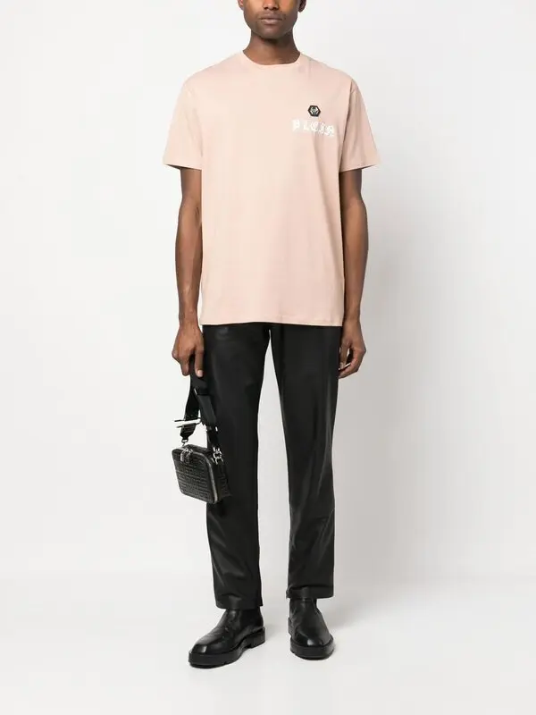 Philipp Plein Chest Logo-print Detail T-shirt - Neutrals