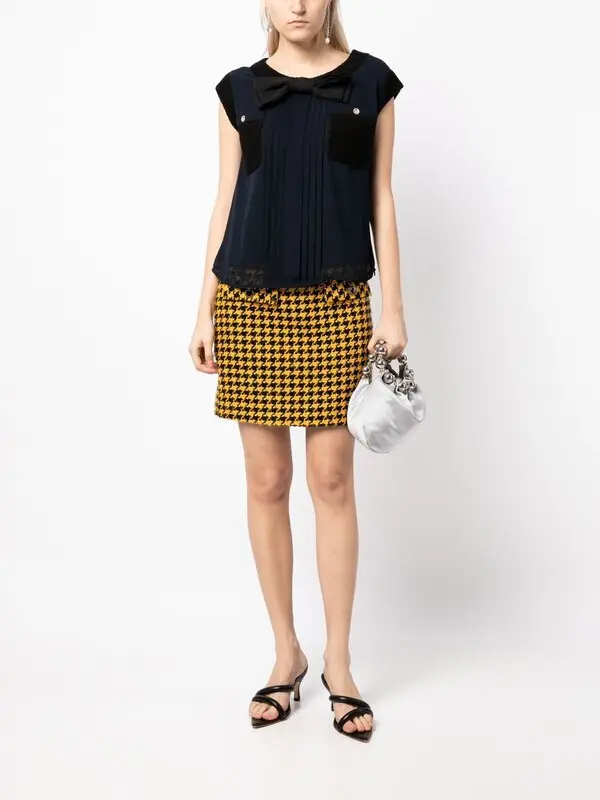 EDWARD ACHOUR PARIS Bow-detail Top - Blue