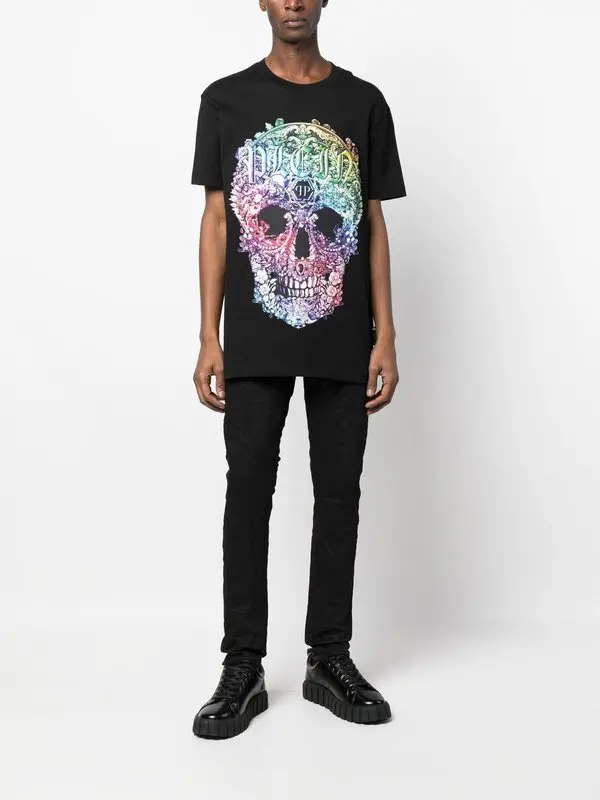 Philipp Plein Baroque Skull-print T-shirt - Black