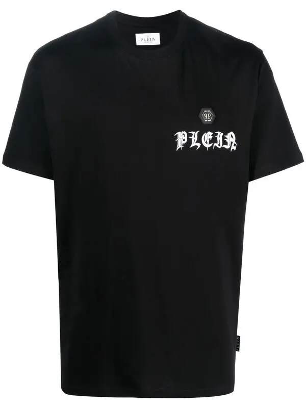 Philipp Plein Chest Logo-print Detail T-shirt - Black