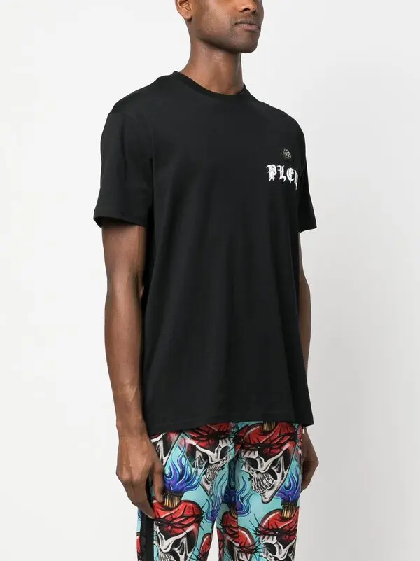 Philipp Plein Chest Logo-print Detail T-shirt - Black