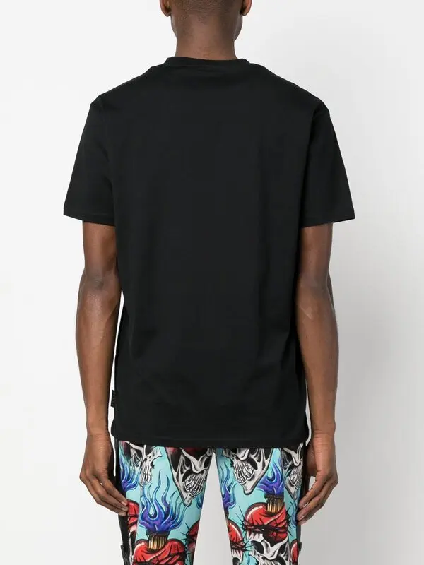 Philipp Plein Chest Logo-print Detail T-shirt - Black