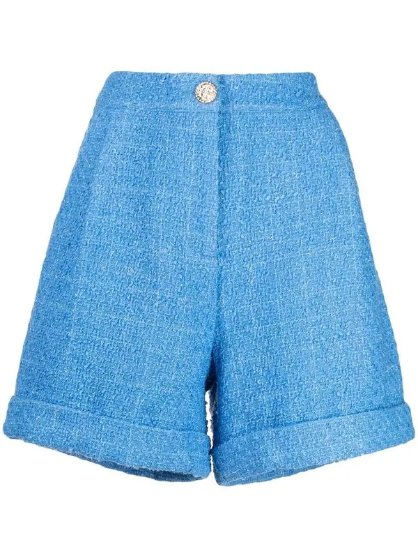 EDWARD ACHOUR PARIS Wide-leg Tweed Shorts