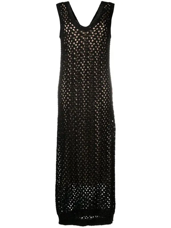Brunello Cucinelli Open-knit Maxi Dress
