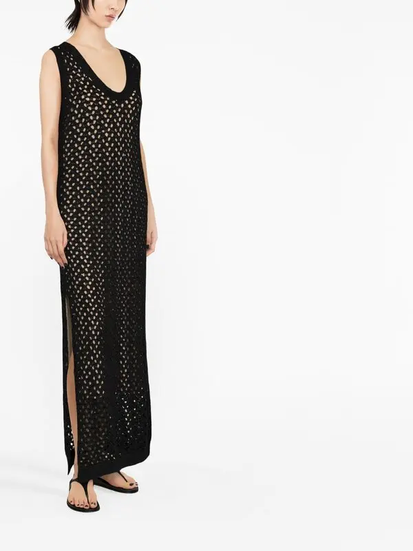 Brunello Cucinelli Open-knit Maxi Dress