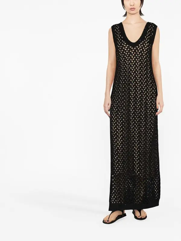 Brunello Cucinelli Open-knit Maxi Dress