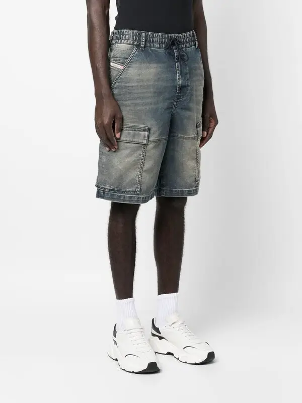 DIESEL® Patch-pockets Denim Shorts