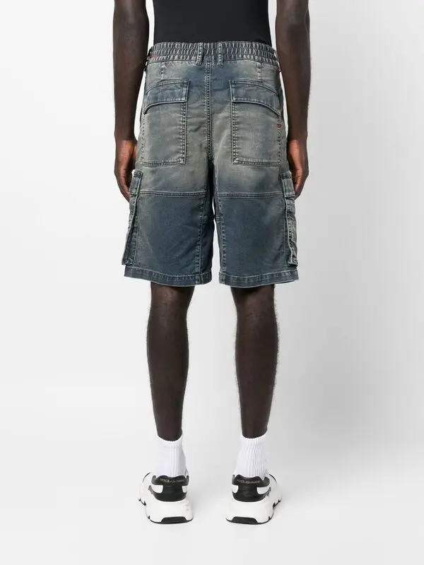 DIESEL® Patch-pockets Denim Shorts