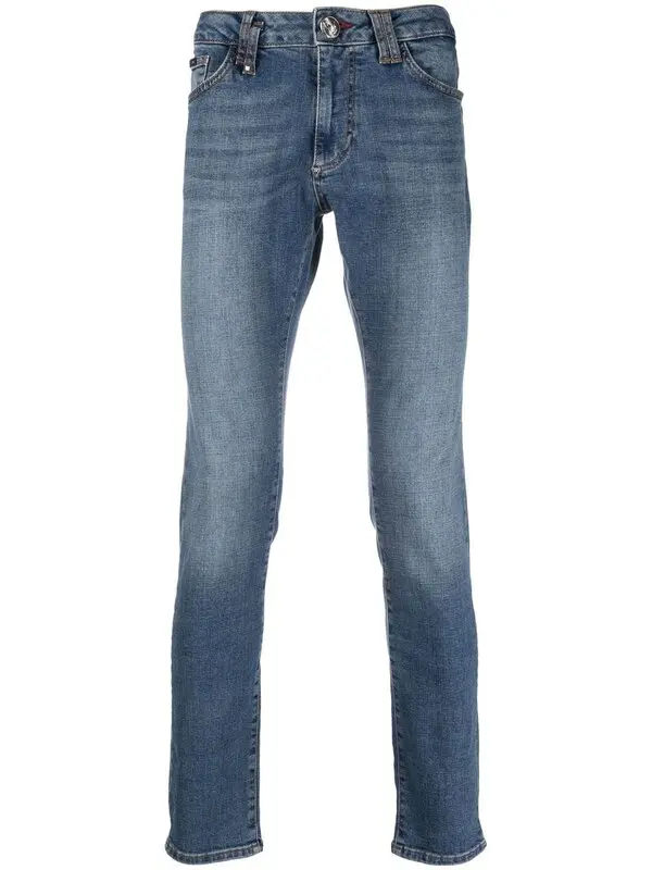 Philipp Plein Slim-fit Full-length Jeans - Blue