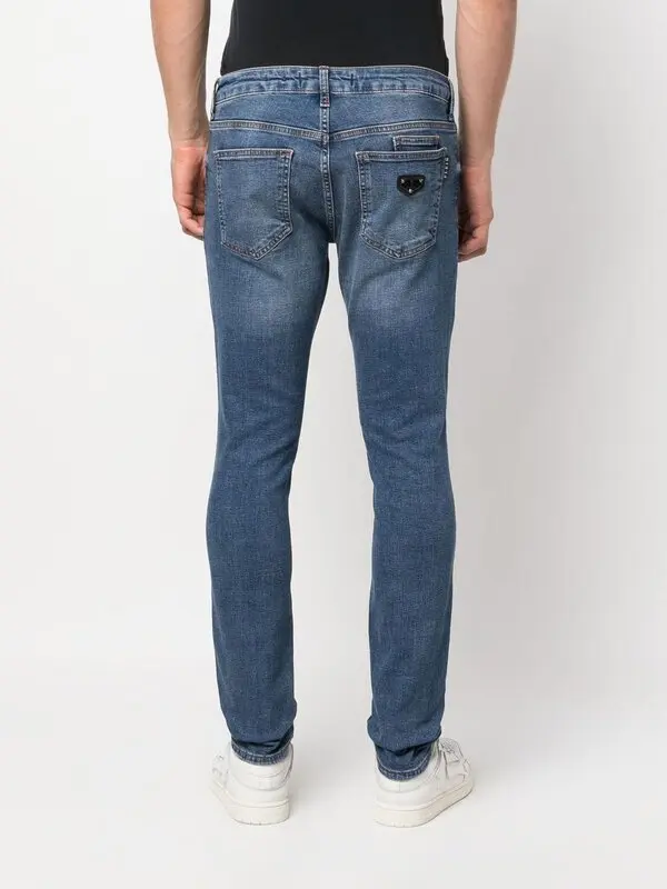 Philipp Plein Slim-fit Full-length Jeans - Blue