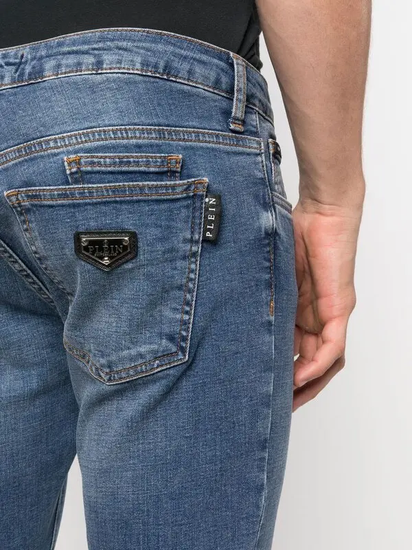 Philipp Plein Slim-fit Full-length Jeans - Blue