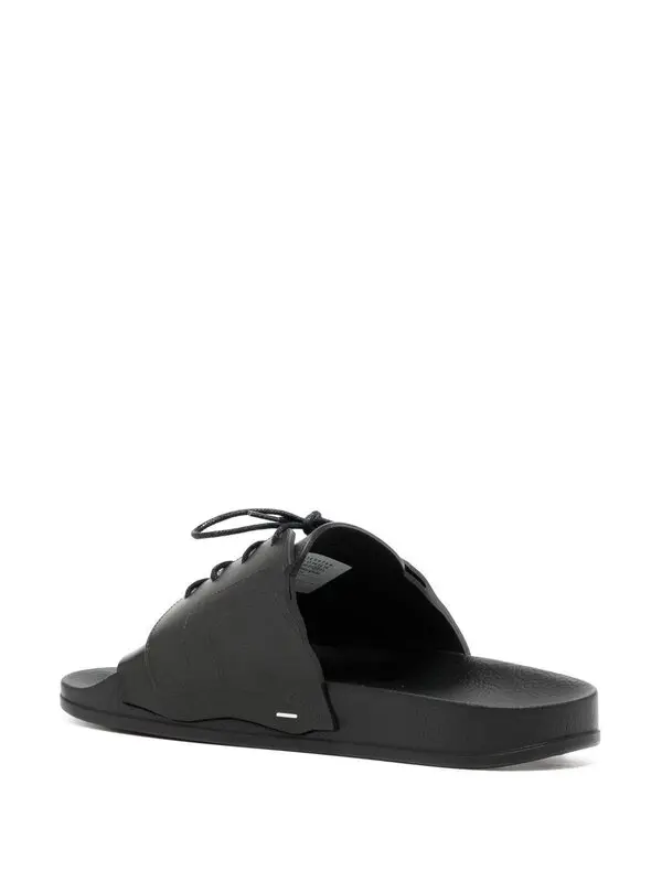 MAISON MARGIELA Lace-up Slides - Black