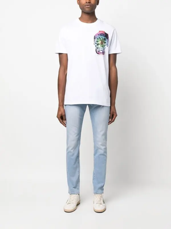 Philipp Plein Straight-cut Stonewashed Jeans - Blue