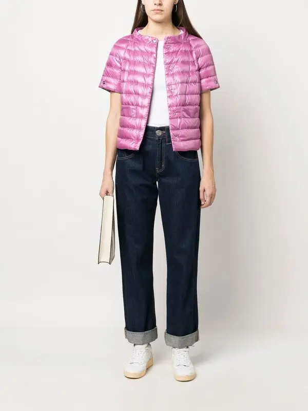 Herno Padded Short Sleeved Jacket - Pink
