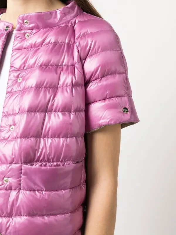 Herno Padded Short Sleeved Jacket - Pink