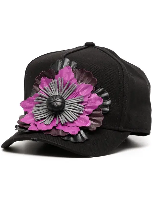 Dsquared2 Floral-appliqué Baseball Cap
