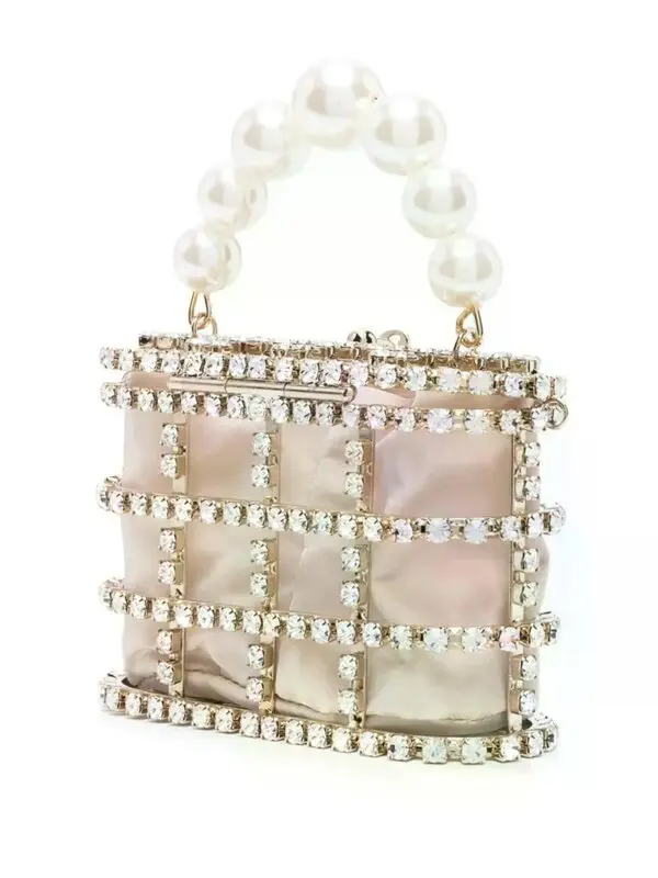 Rosantica Crystal-embellished Caged Mini Bag