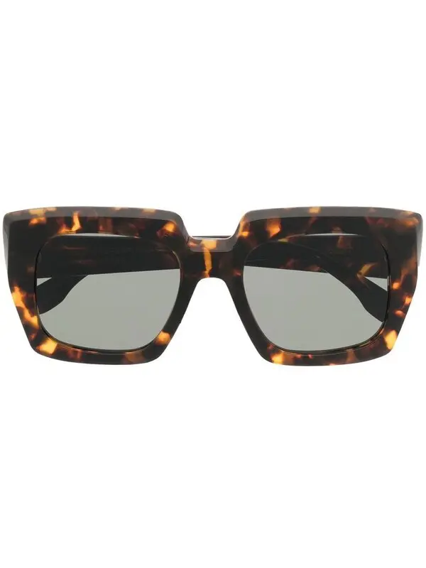 RETROSUPERFUTURE Tortoiseshell-effect Square-frame Sunglasses - Brown