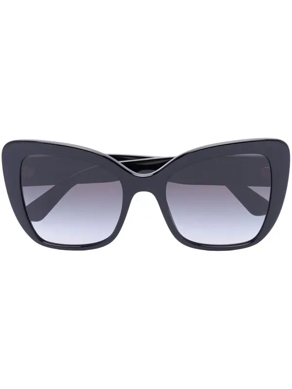 Dolce & Gabbana Oversized Cat-eye Sunglasses - Black