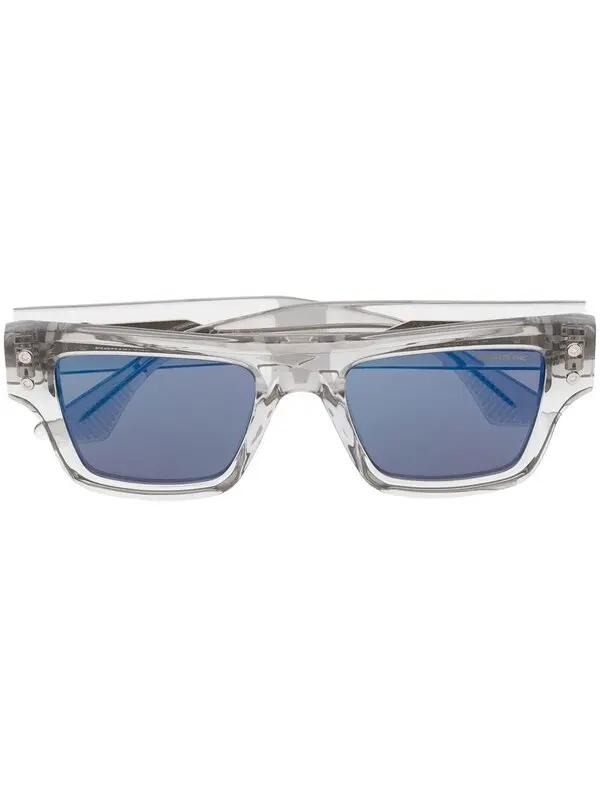 Montblanc Rectangular-frame Transparent Sunglasses - Grey