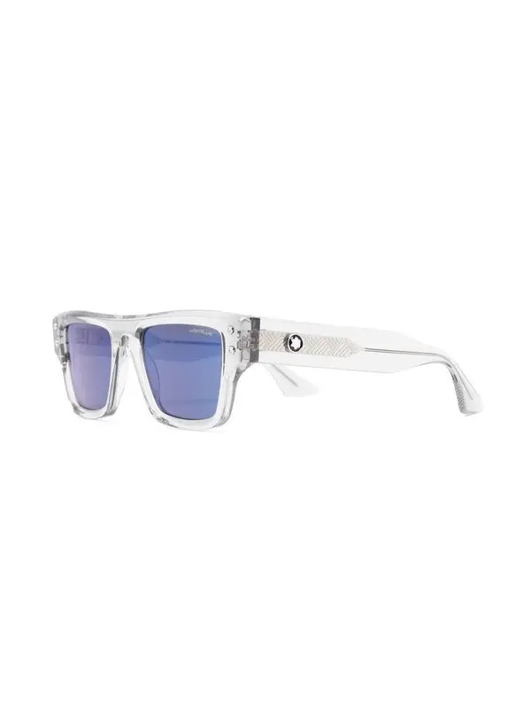 Montblanc Rectangular-frame Transparent Sunglasses