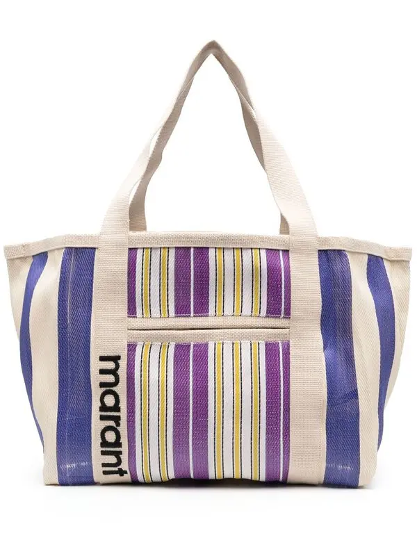 Isabel Marant Étoile Darwen Stripe Pattern Tote Bag