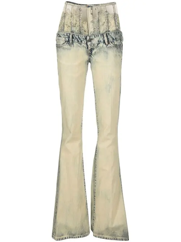 DIESEL® Lace High-waist Flared Jeans