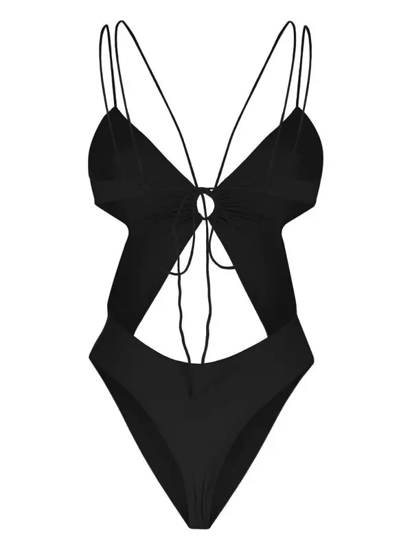 AMAZUIN Cut-out Detailing Strappy One-piece
