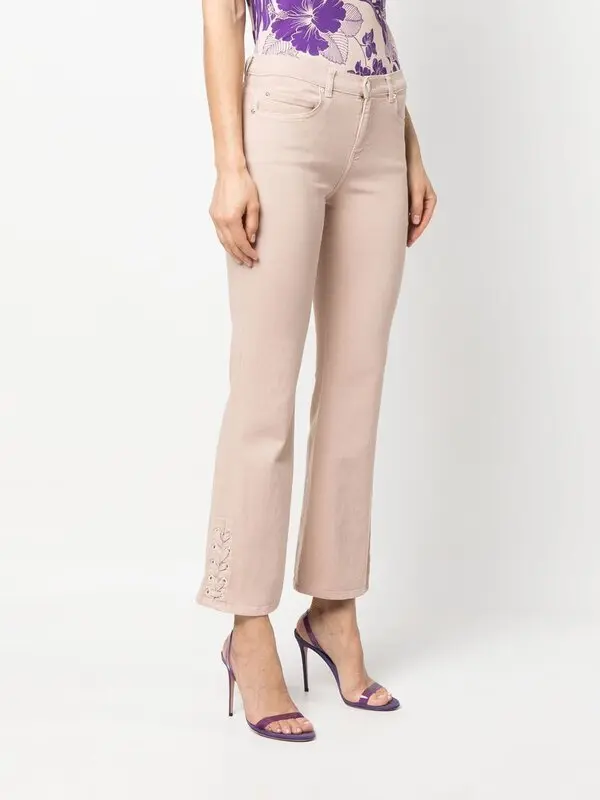 Pinko Lacing-detail Bootcut Jeans