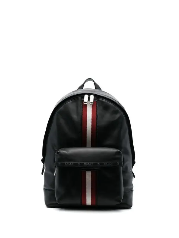 Bally Logo Signature Leather Backpack