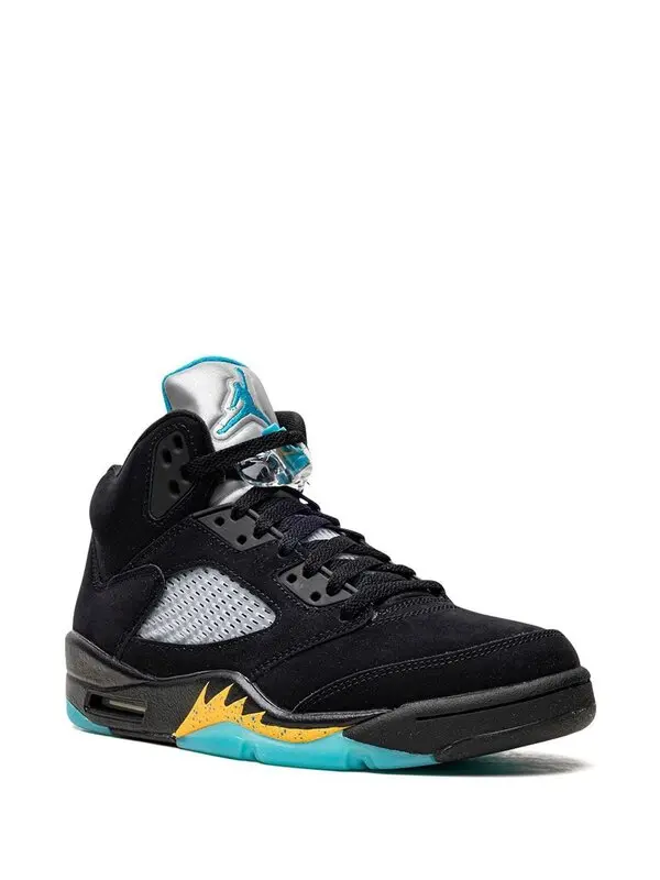 JORDAN Air 5 Aqua Sneakers - Black