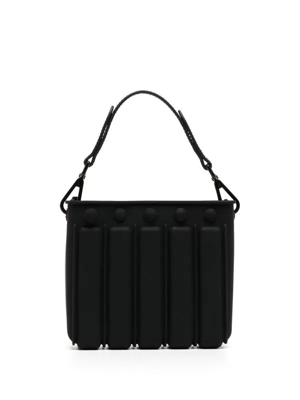 CRAIG GREEN Embossed Pattern Shoulder Bag - Black