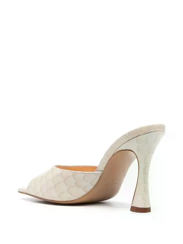 TWINSET Crocodile-effect Mules
