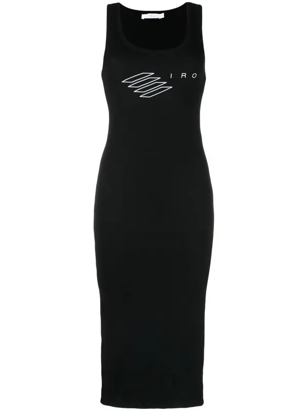IRO PARIS Logo-print Fitted Dress