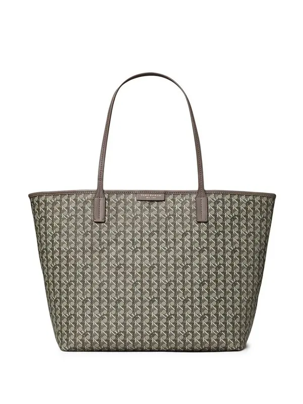 Tory Burch Ever-ready Monogram Tote Bag - Grey