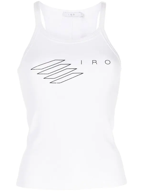 IRO PARIS Logo-print Tank Top - White