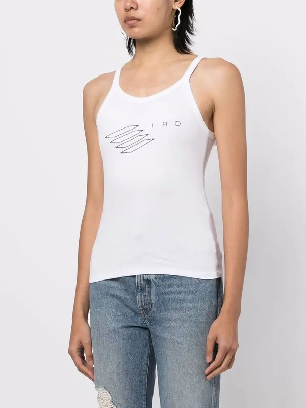 IRO PARIS Logo-print Tank Top - White