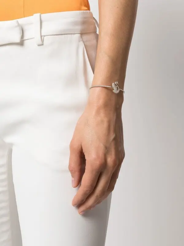 SWAROVSKI Logo Charm Bracelet