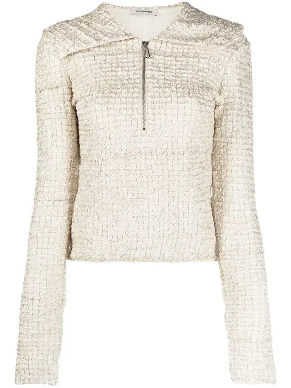 Nanushka Leiko Ribbon Top