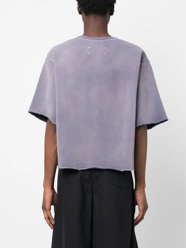 MAISON MARGIELA Short-sleeve Organic-cotton Sweatshirt