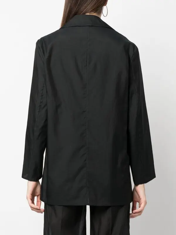 Erika Cavallini Oversized Single-breasted Blazer - Black